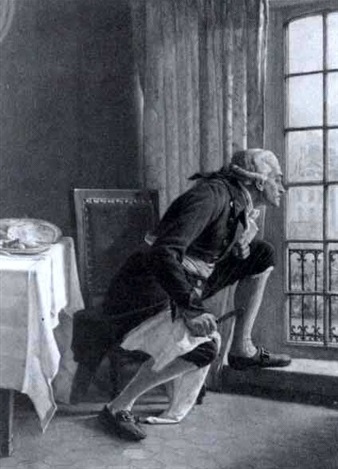 Robespierre / Robespierre Looking at the Guillotine Carts Passing ...